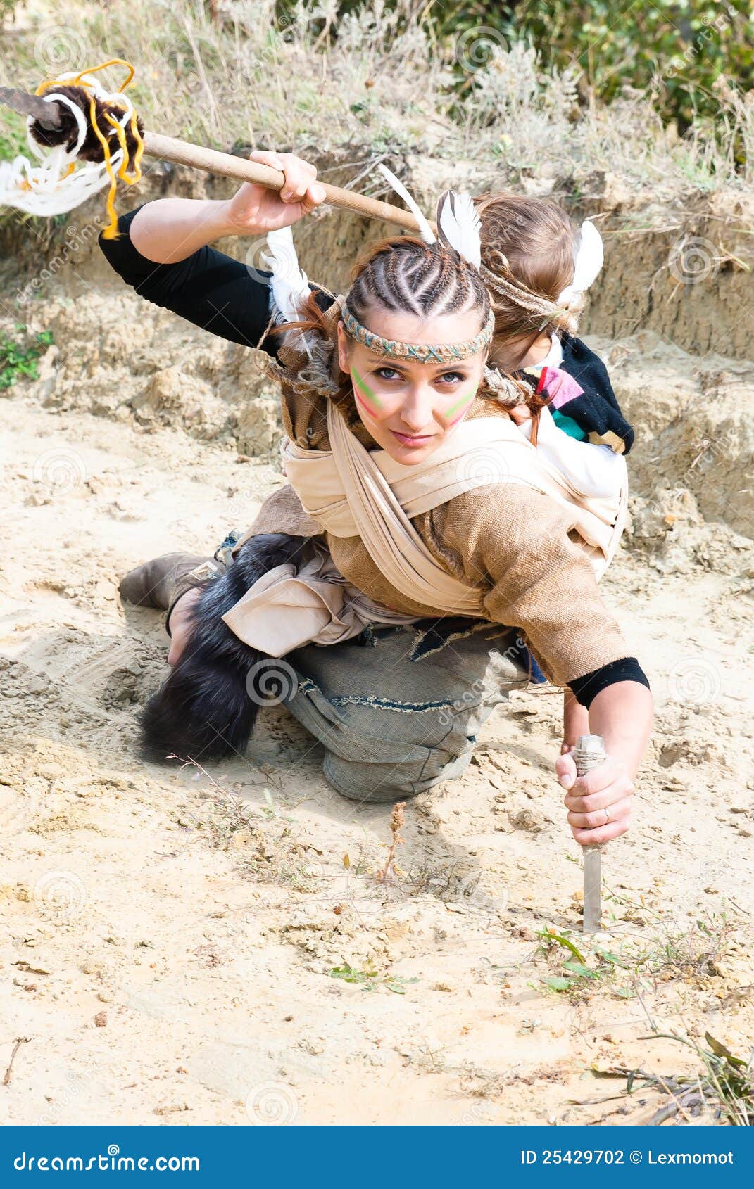 Red Indian girl stock photo. Image of native, ethnicity - 25429702