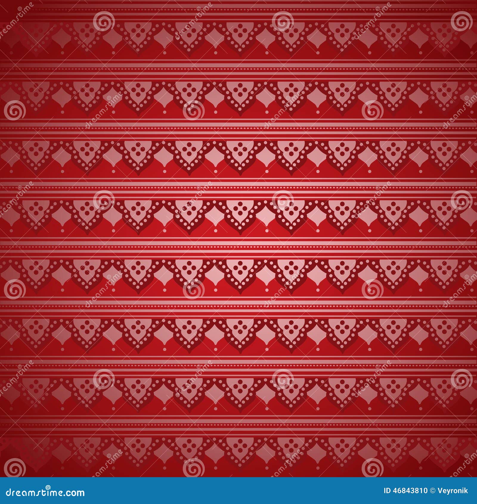 Indian Wallpaper Pattern Red