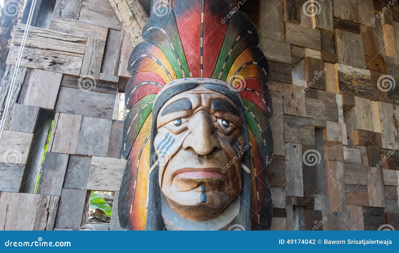 Red indian sculpt stock photo. Image of pattern, wall - 49174042