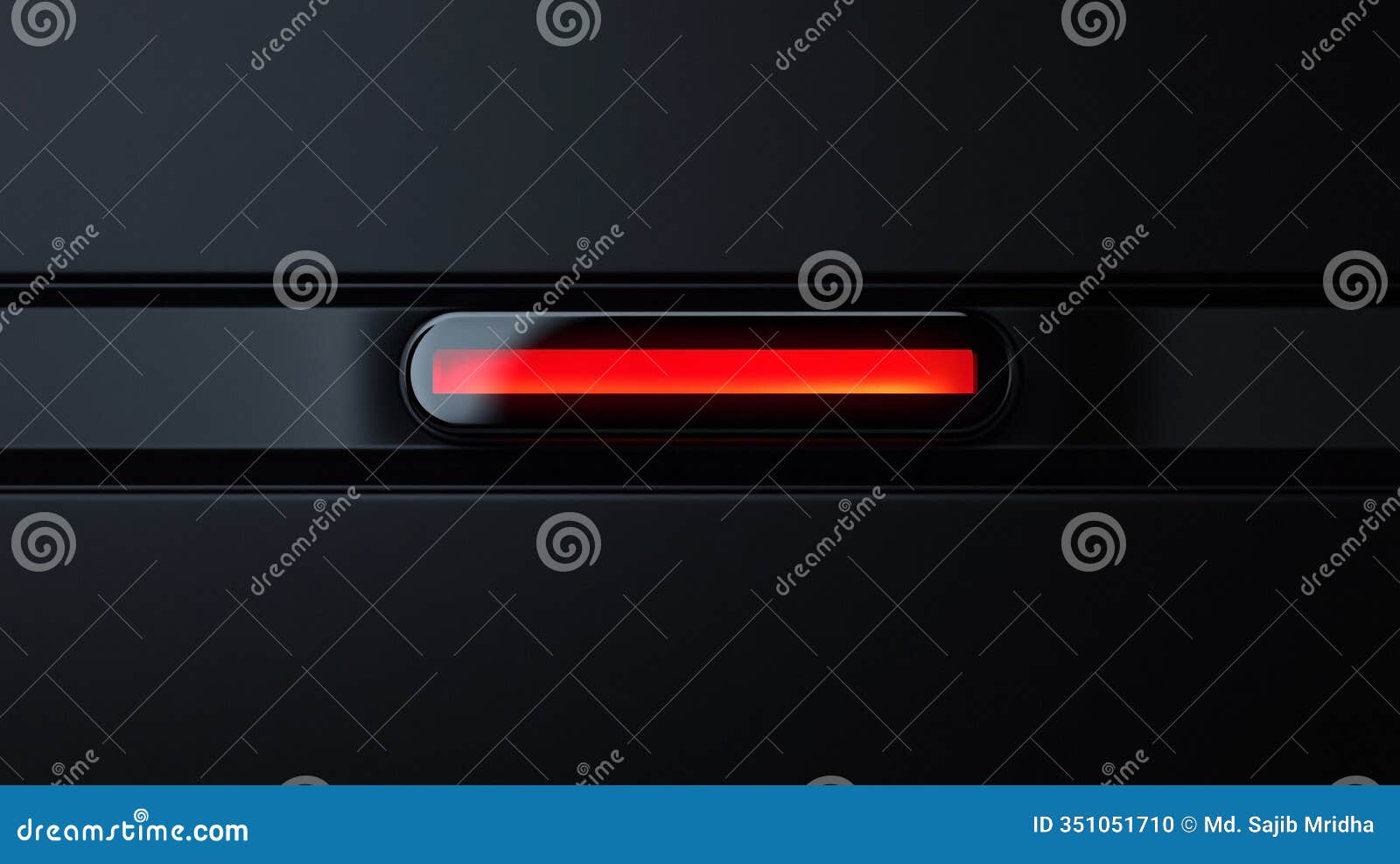 Red Indicator Light on a Sleek Black Device at Nighttime. Generative AI ...