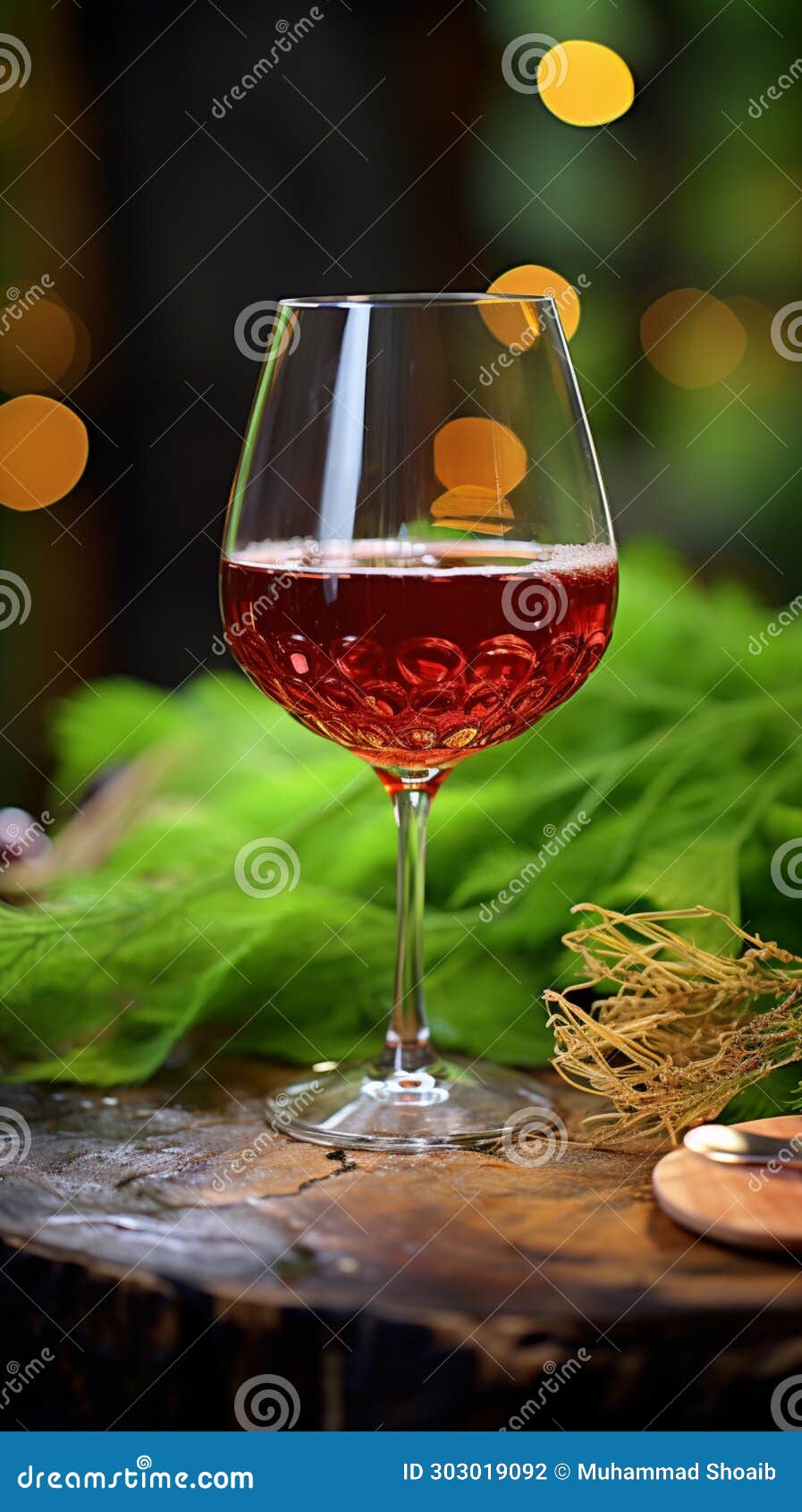 Red Indulgence a Single Glass of Rich, Red Wine Stock Illustration ...