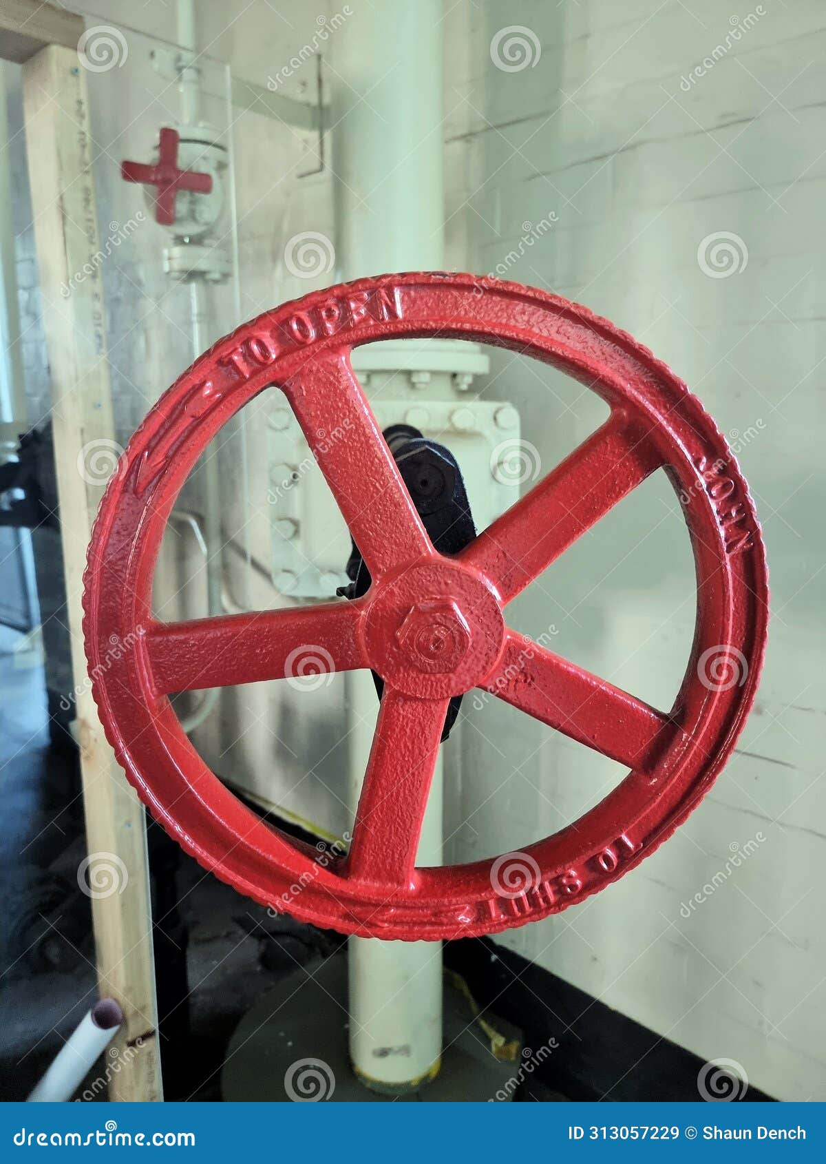 Industrial Control Wheel Flow Regulator on a Pipe Stock Image - Image ...