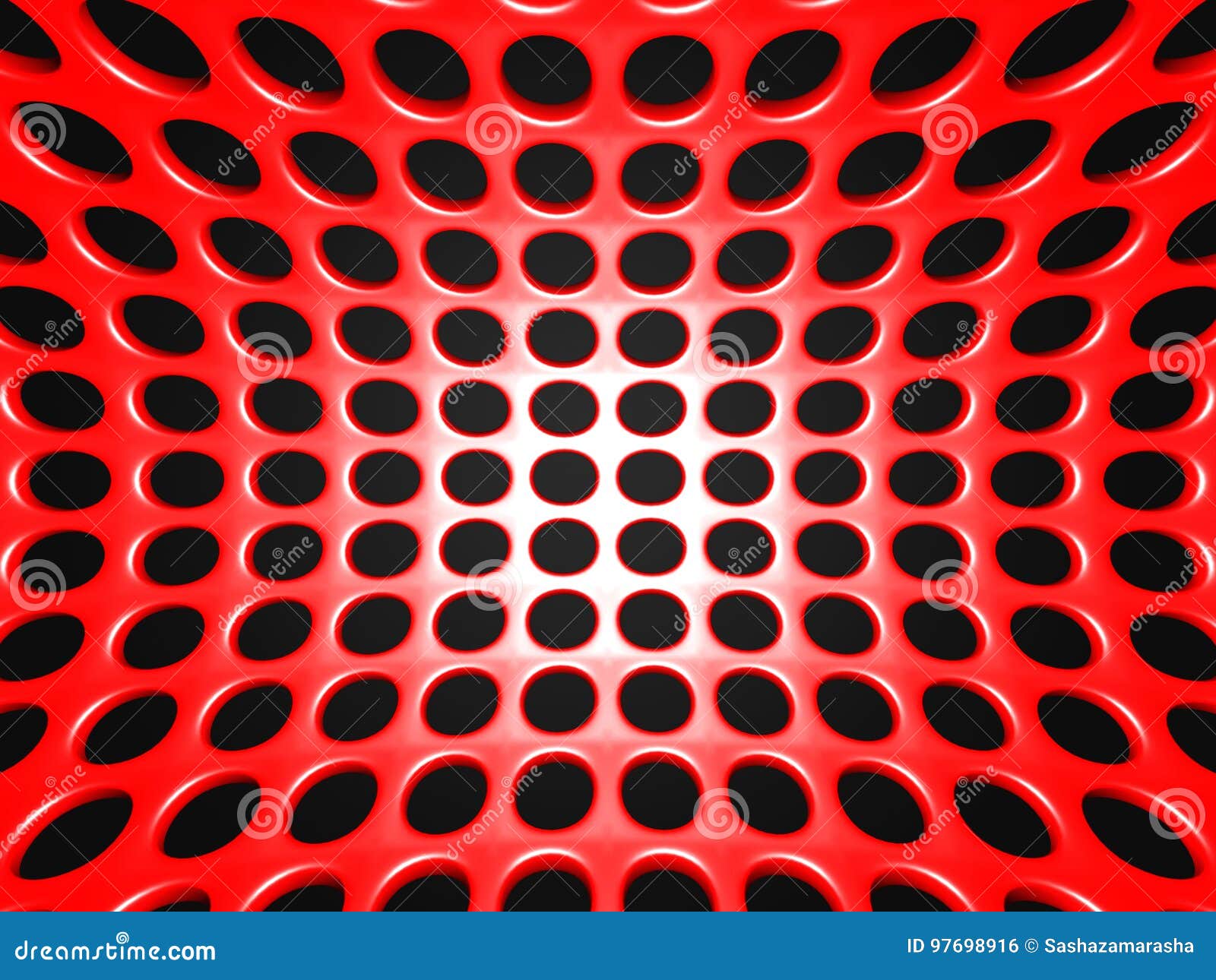 Red Industrial Metallic Dots Shiny Background Stock Illustration ...