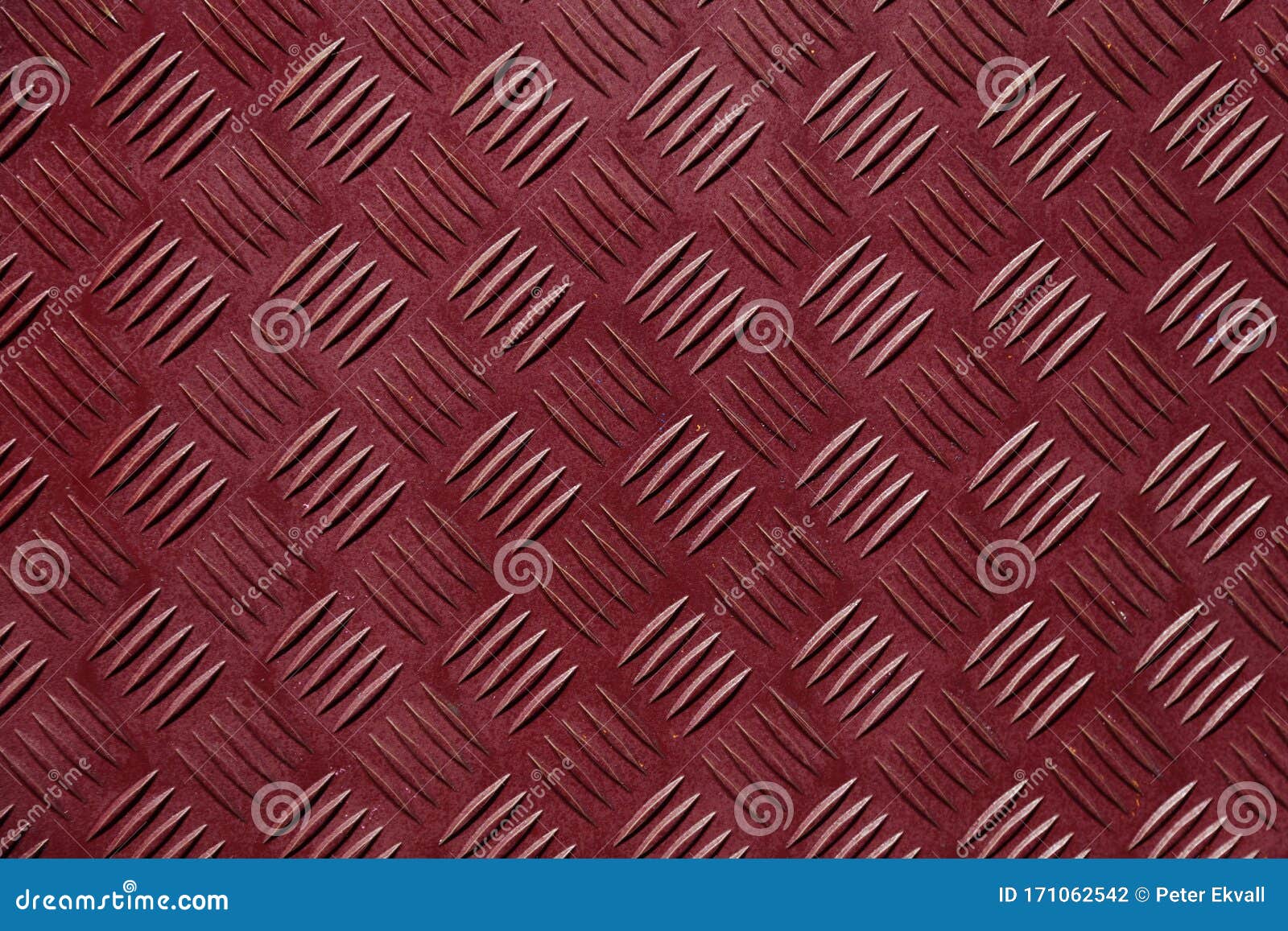 Red Industrial Plate with Fishbone or Diamond Pattern Stock Photo ...