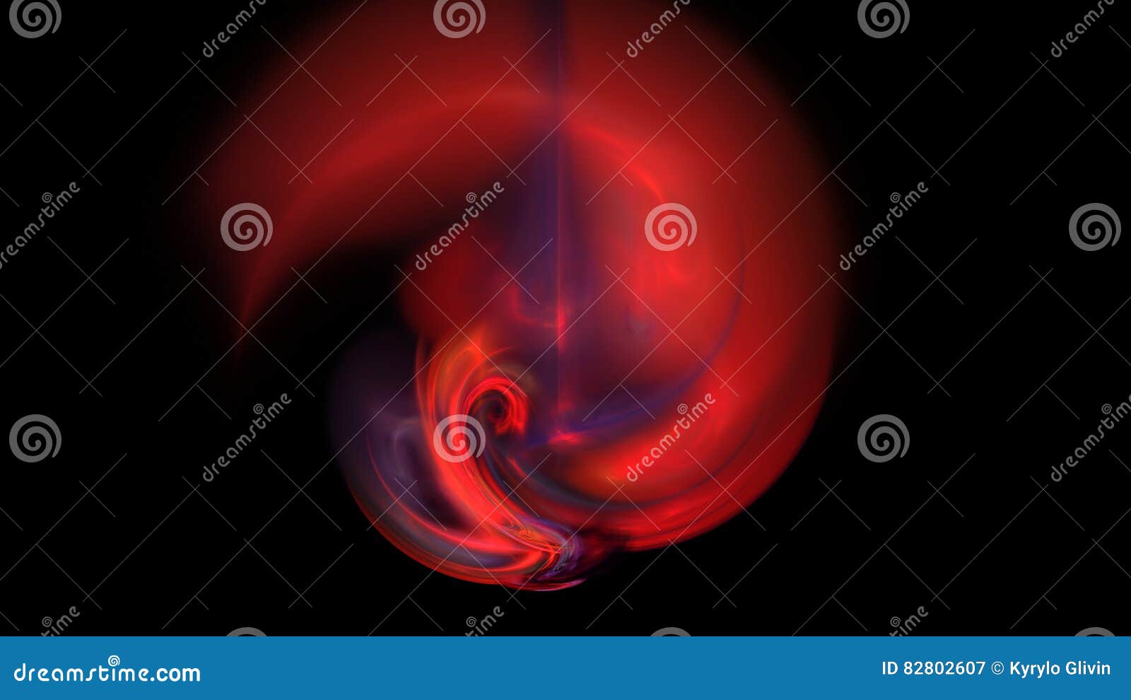 Red Inferno Wheel Abstract 3d Background Stock Illustration ...
