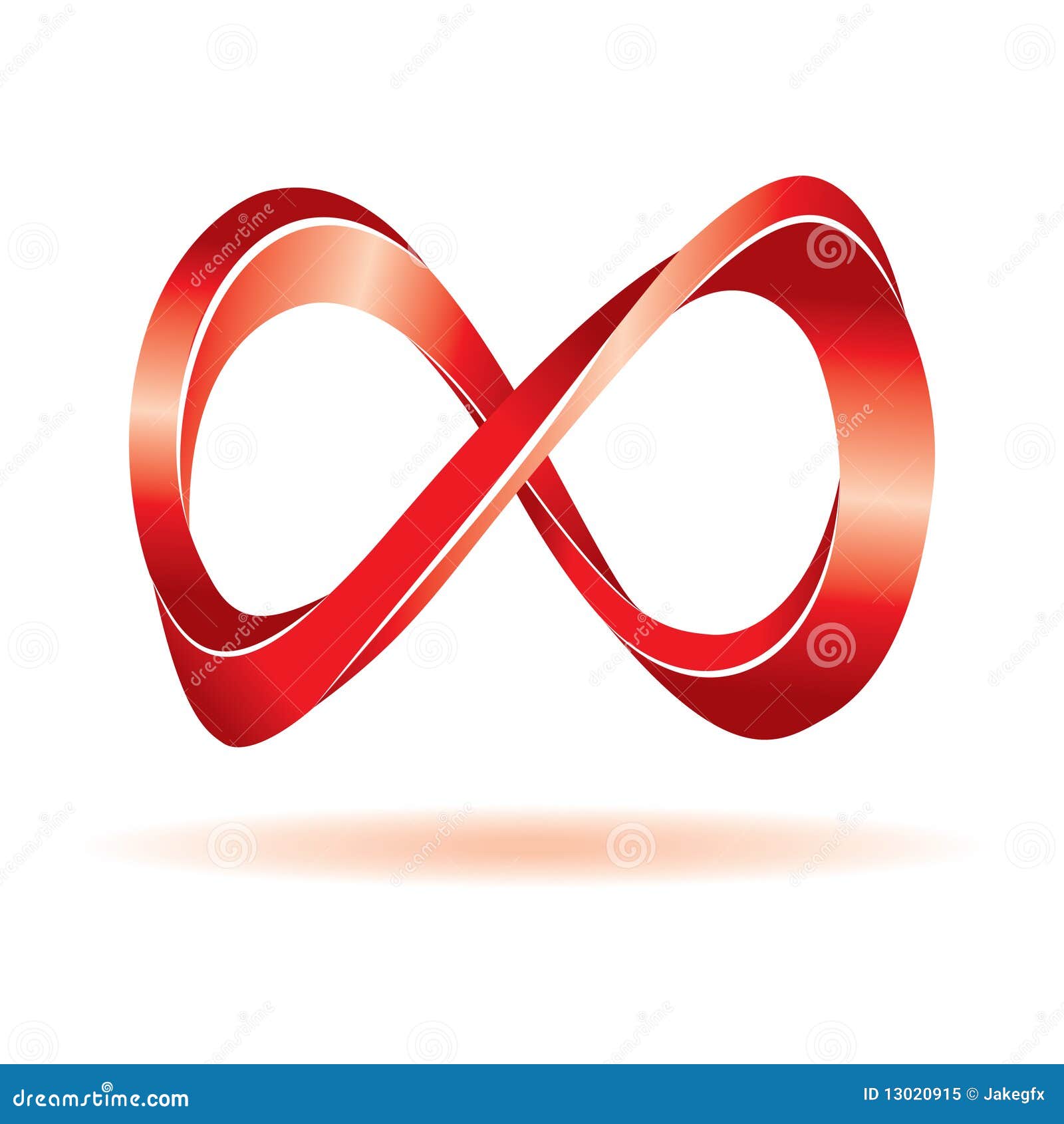 Red infinity sign stock illustration. Illustration of mebius - 13020915