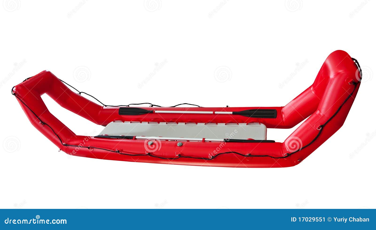 Red Inflatable Lifeboat stock image. Image of water, escape - 17029551