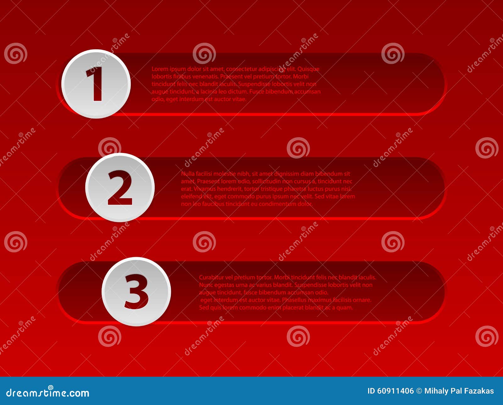 Red Infographic Design with Options Stock Vector - Illustration of ...