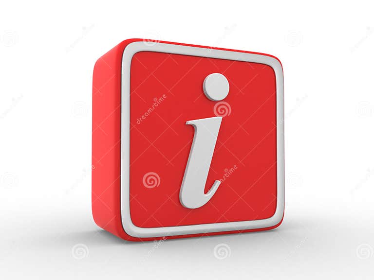 Red information icon stock illustration. Illustration of indication ...