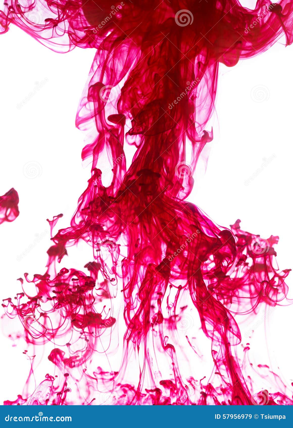 Red ink stock image. Image of chemistry, mixing, abstract - 57956979