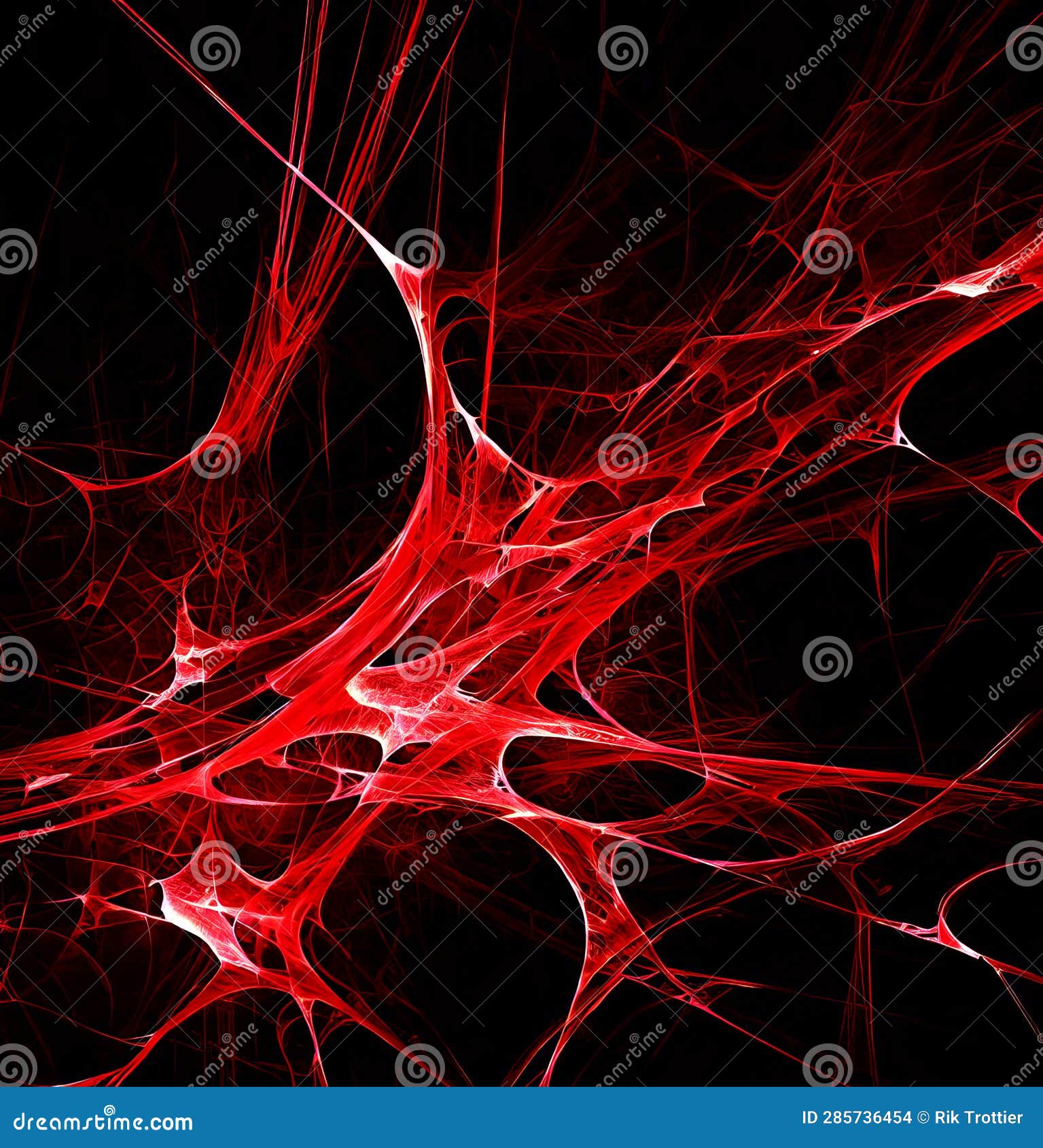 Red Ink Abstract Splash on Black Back Ground Stock Illustration ...