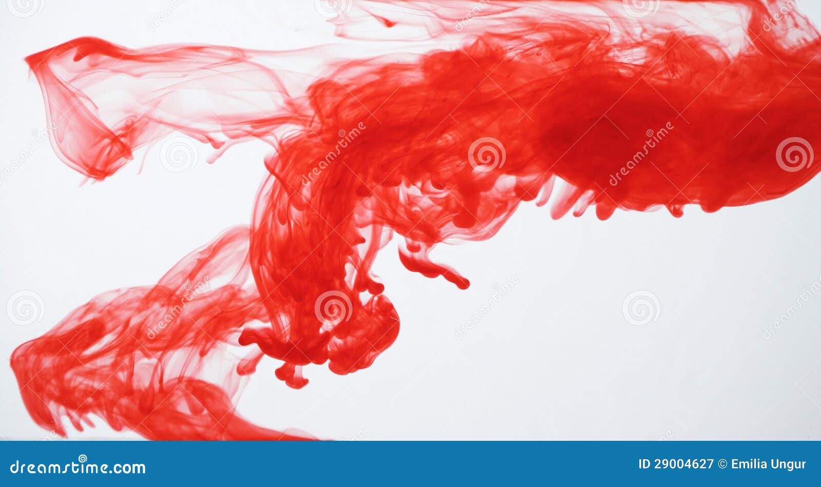 Red ink in clear water stock image. Image of isolated - 29004627