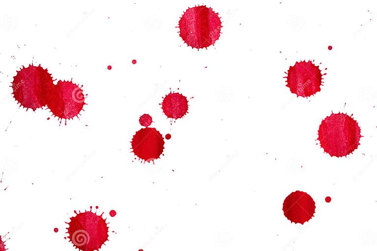 Red Ink drop splash stock illustration. Illustration of decoration ...