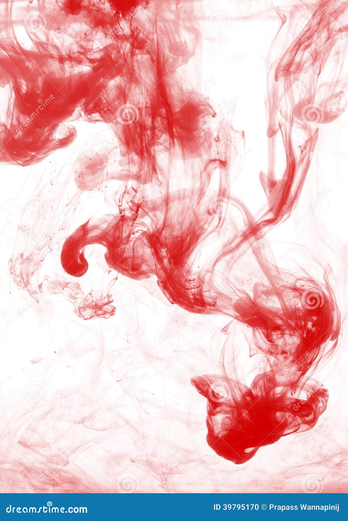 Red ink drop in water stock photo. Image of drop, dynamic - 39795170