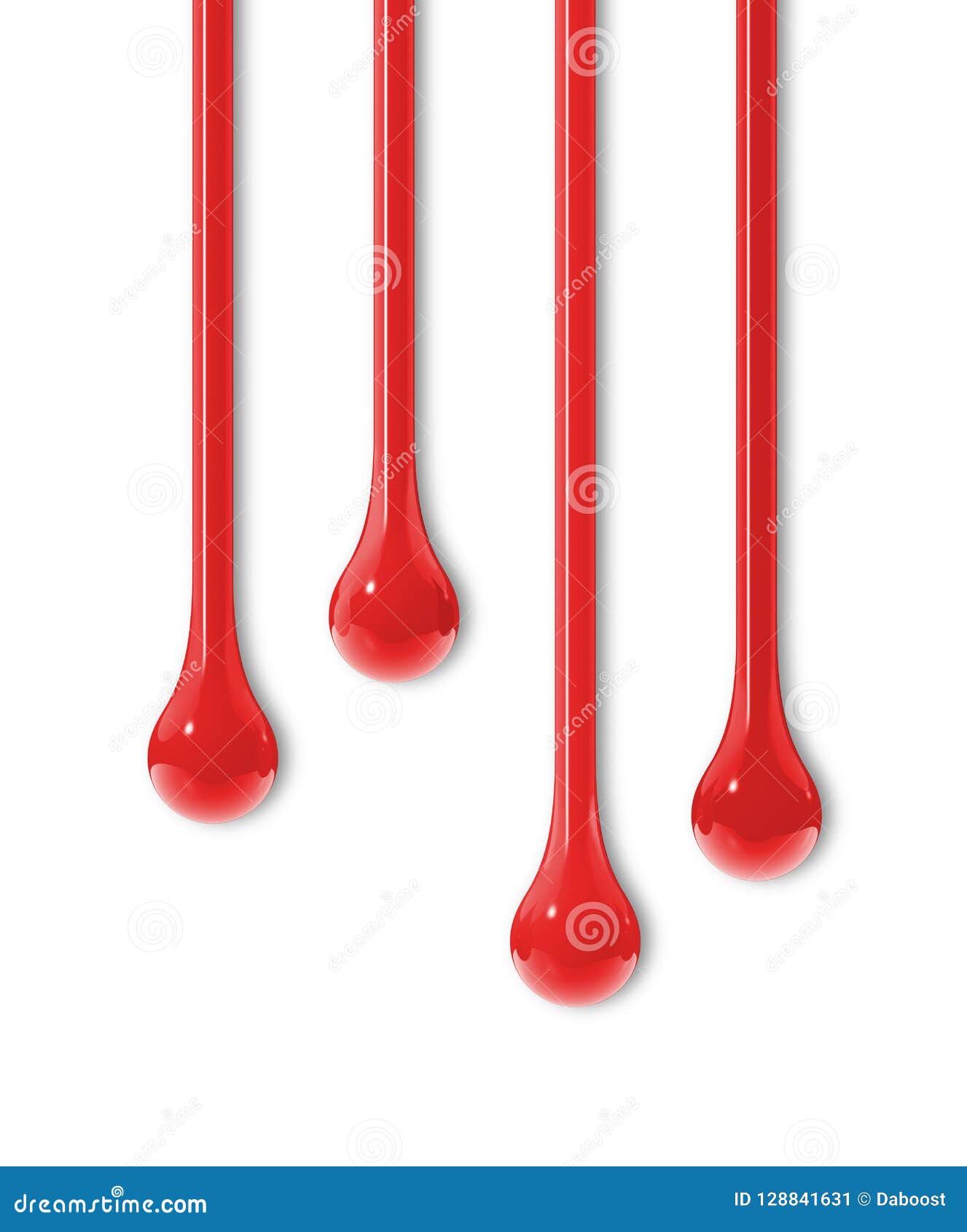 Red ink drops stock illustration. Illustration of drop - 128841631