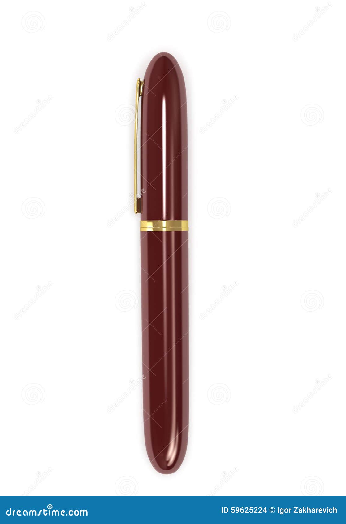Red ink pen on stock illustration. Illustration of souvenir - 59625224