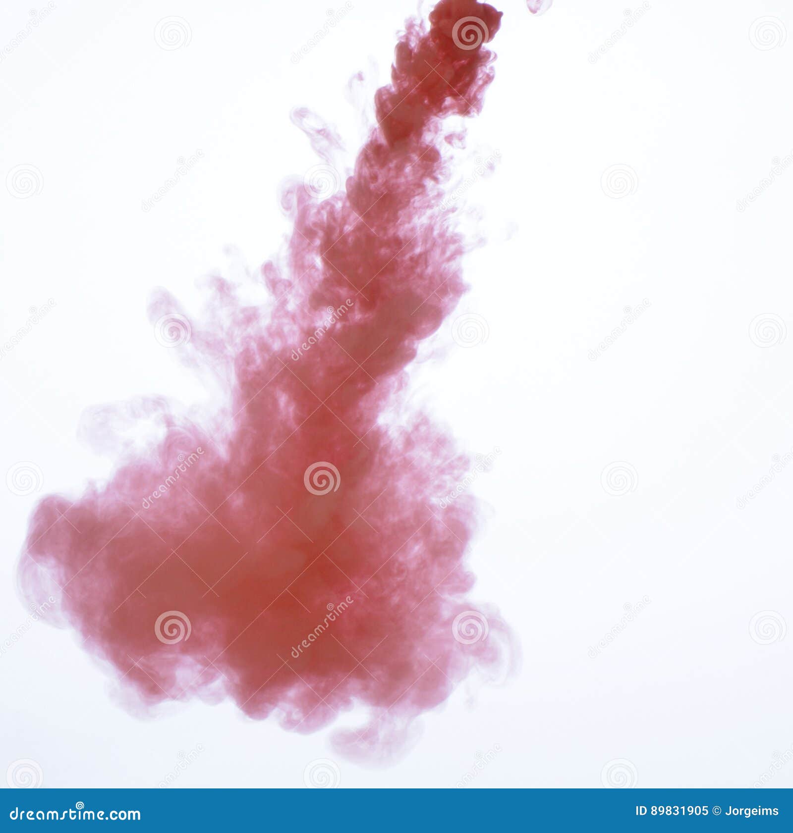 Red Ink Petering Out in Water Stock Image - Image of dissolve, color ...