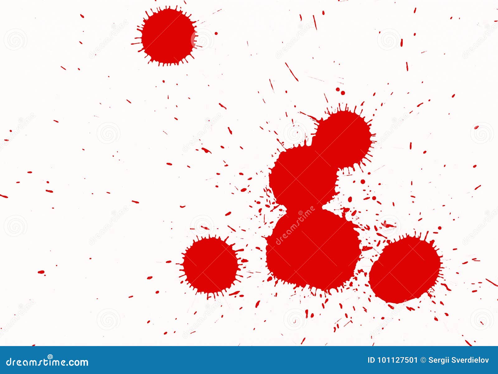 Red ink splashes stock illustration. Illustration of decoration - 101127501
