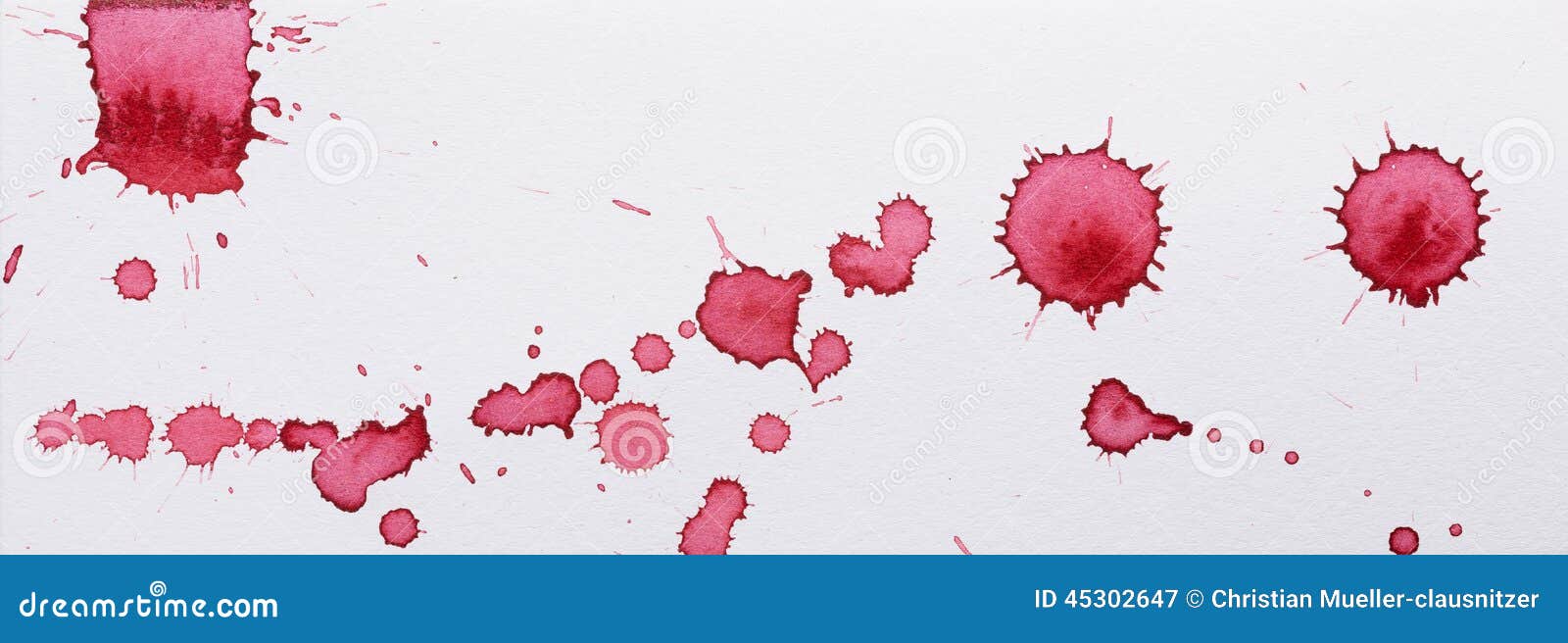 Red ink spots stock image. Image of structure, blob, bead - 45302647