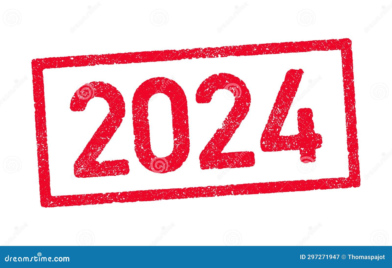 2024 red ink stamp stock illustration. Illustration of happy - 297271947