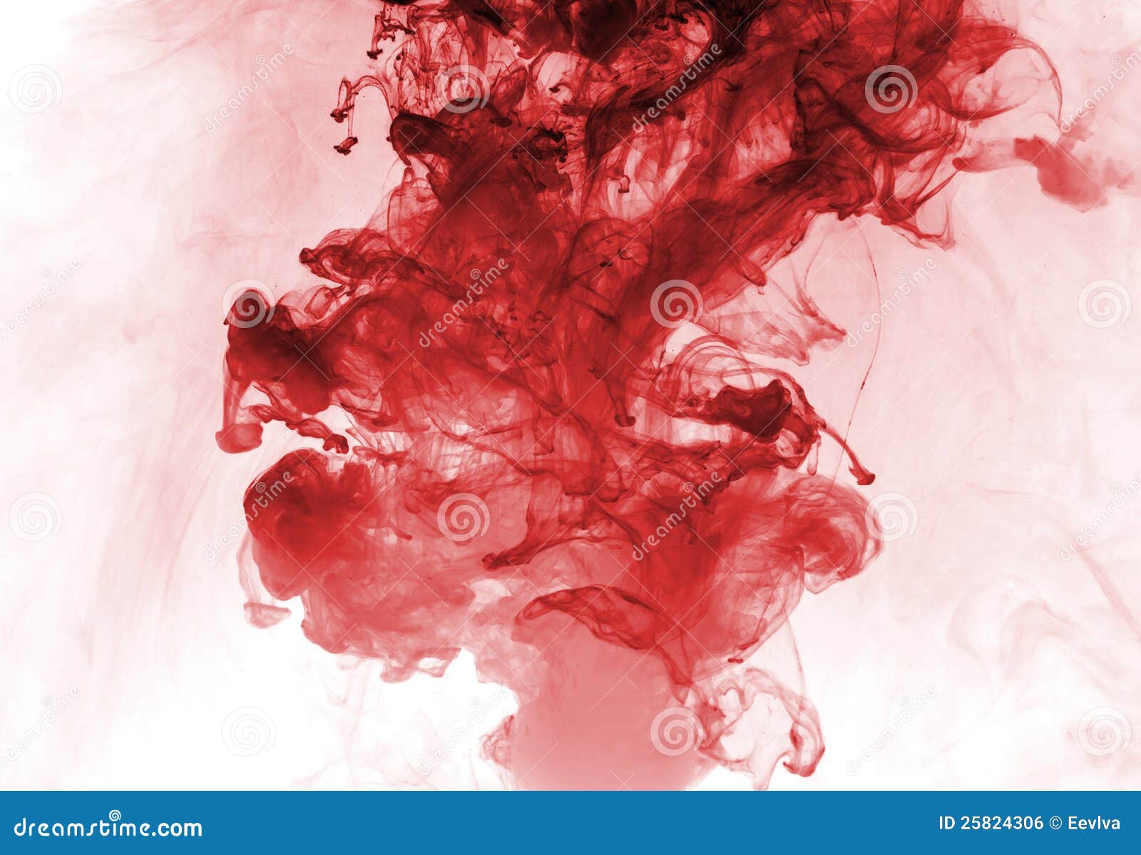 Red ink in water. stock photo. Image of motion, blob - 25824306