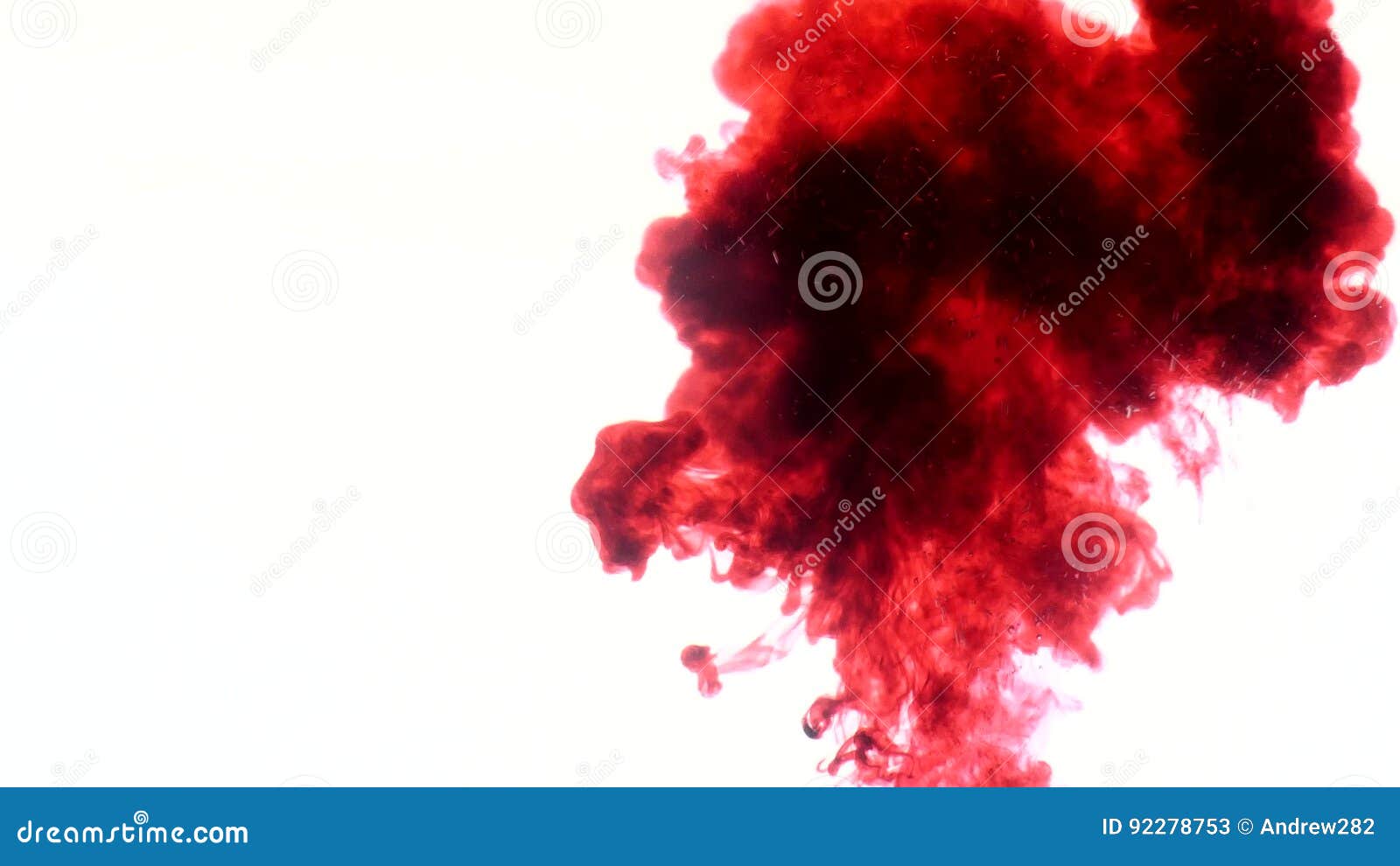 Red ink in water. Abstract stock image. Image of artistic - 92278753