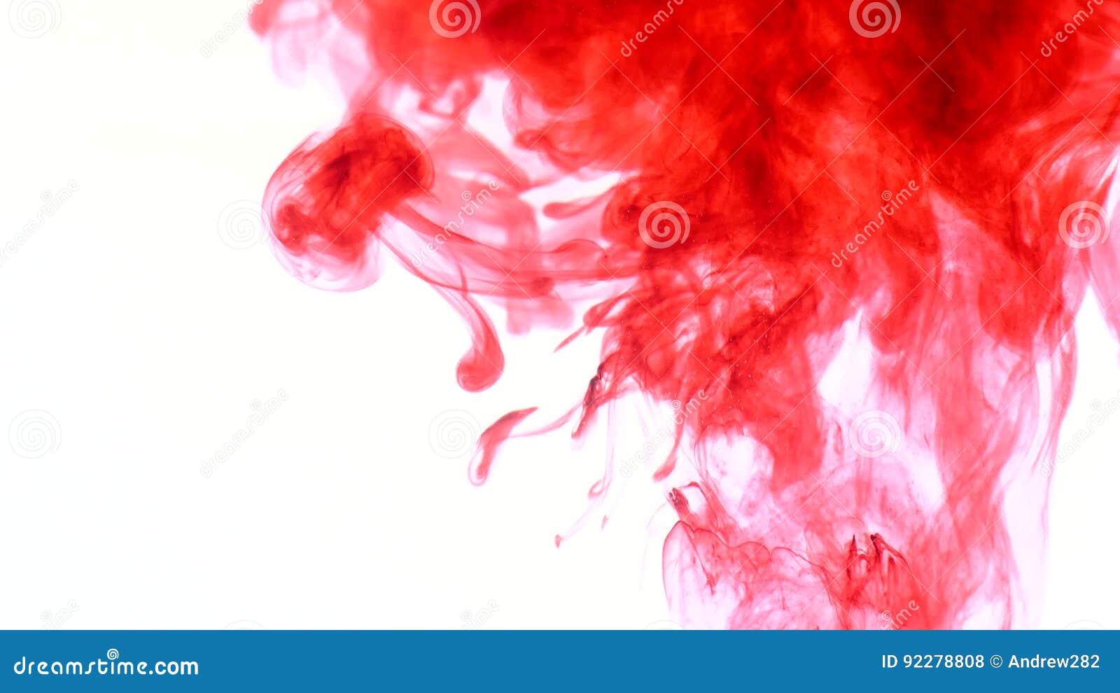 Red ink in water. Abstract stock photo. Image of design - 92278808