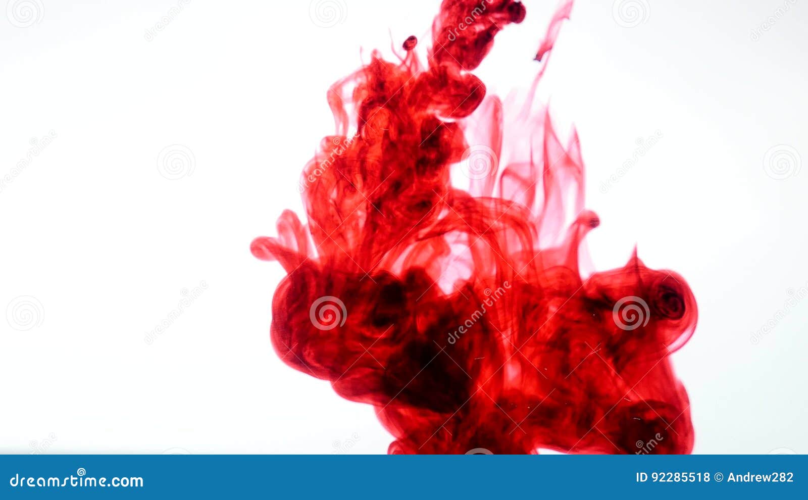 Red ink in water. Abstract stock photo. Image of clear - 92285518