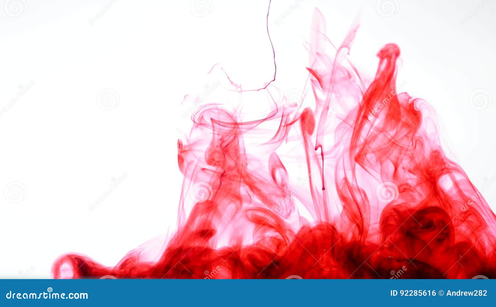 Red ink in water. Abstract stock photo. Image of design - 92285616