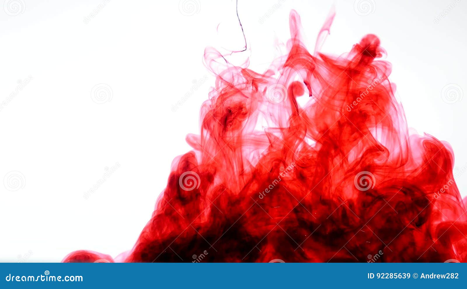 Red ink in water. Abstract stock image. Image of color - 92285639