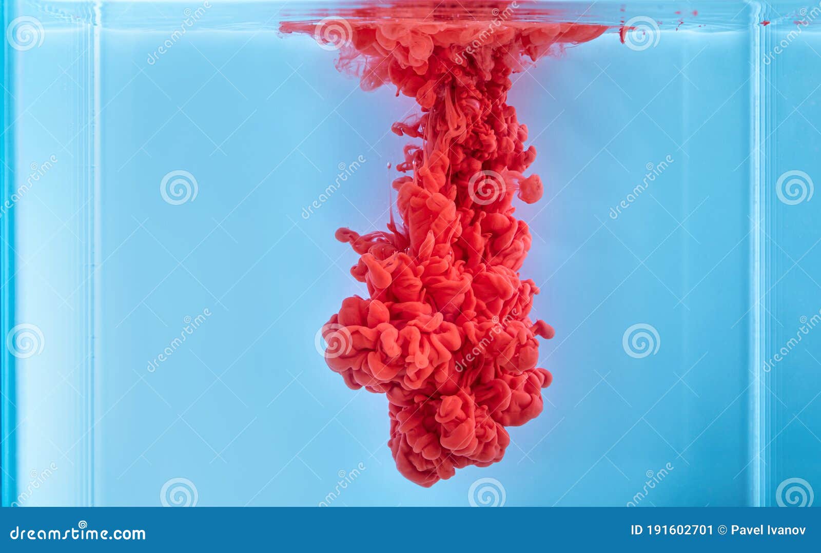 Red Ink in Water. Abstract Background Stock Image - Image of shape ...