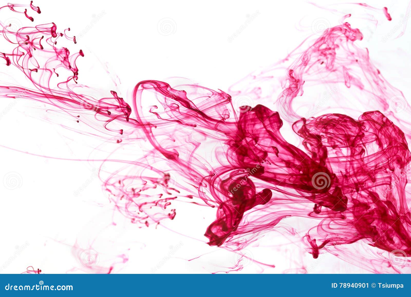 Red ink in water stock image. Image of motion, smoke - 78940901