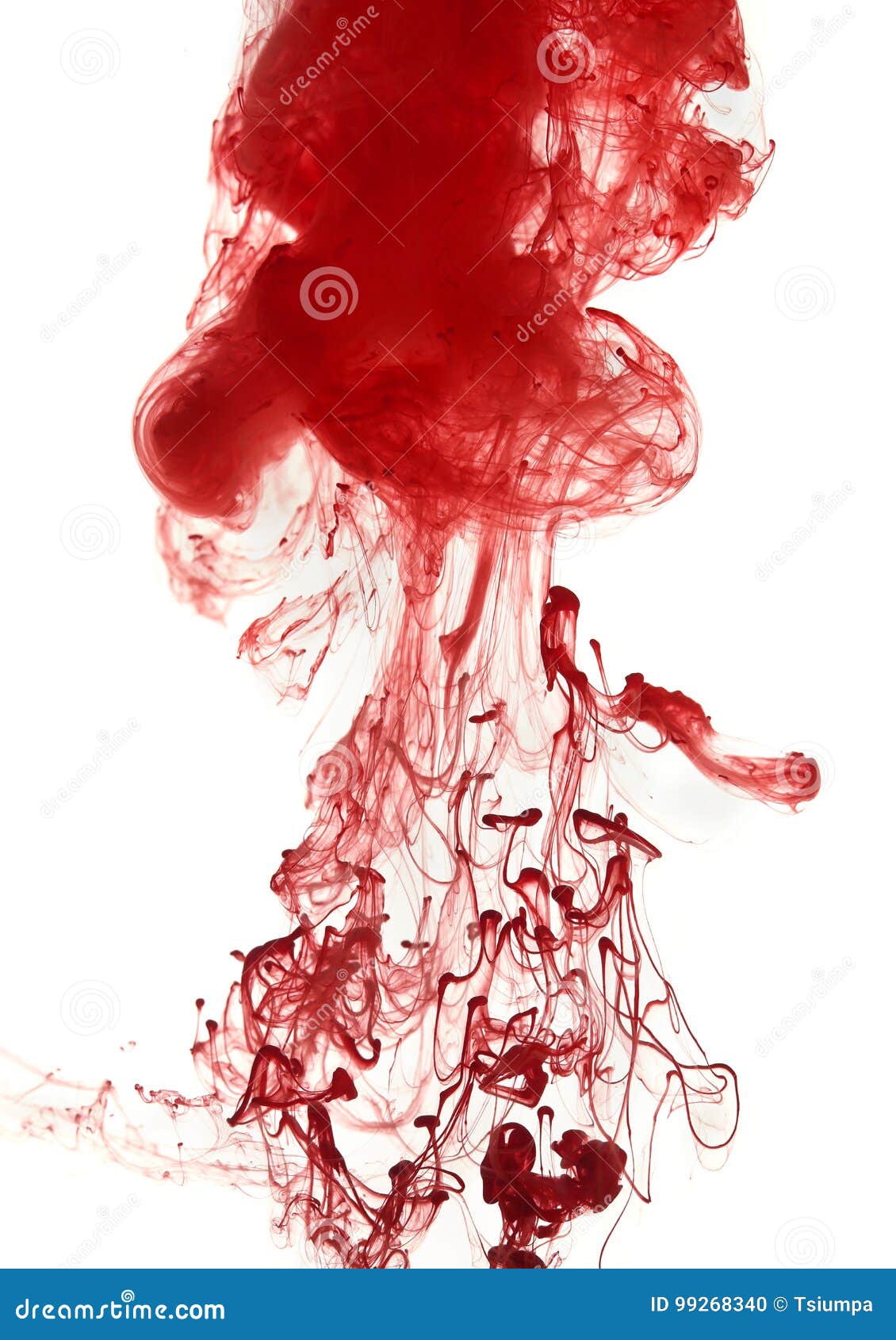 Red ink into the water stock photo. Image of physical - 99268340