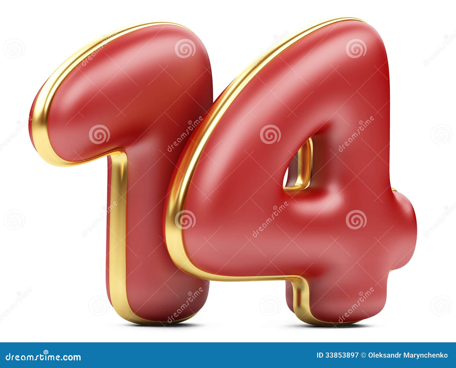 Red inscription 14 stock illustration. Illustration of symbol - 33853897