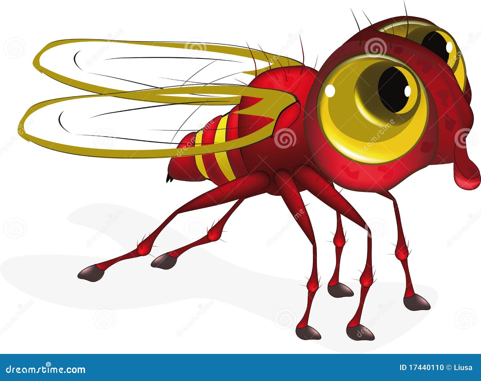 Red insect stock vector. Illustration of characters, nightmare - 17440110
