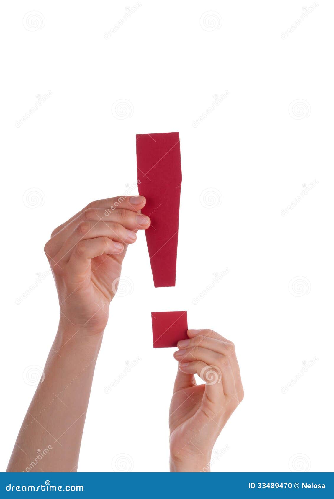 Red Interrogation Mark stock photo. Image of hand, punctuation - 33489470