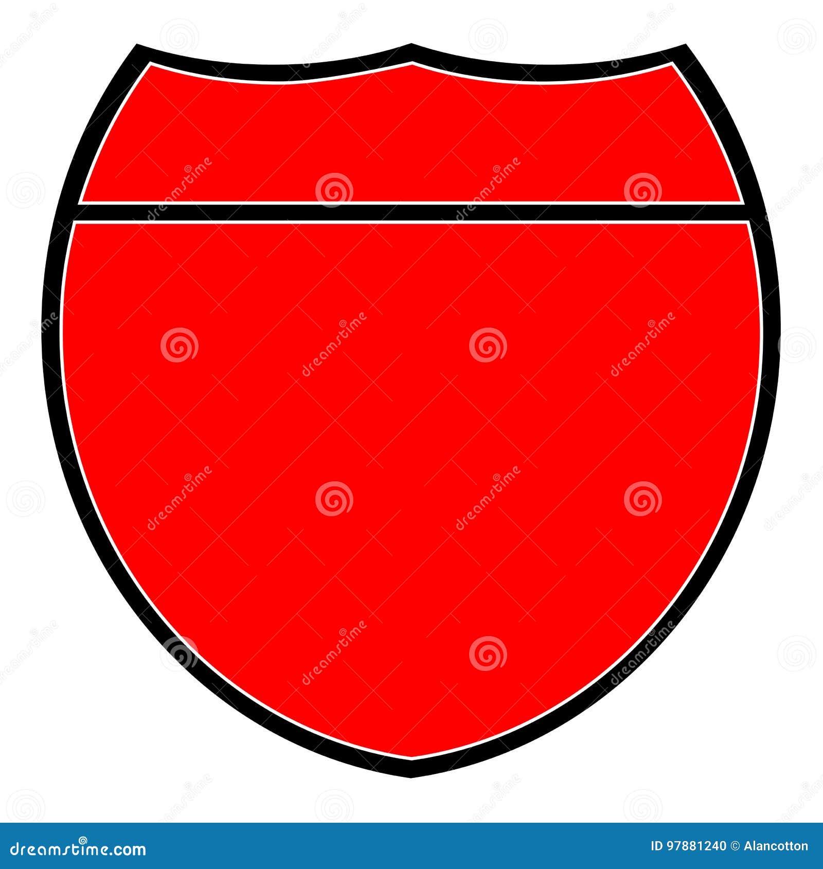 Red Interstate Stock Illustrations – 1,000 Red Interstate Stock ...