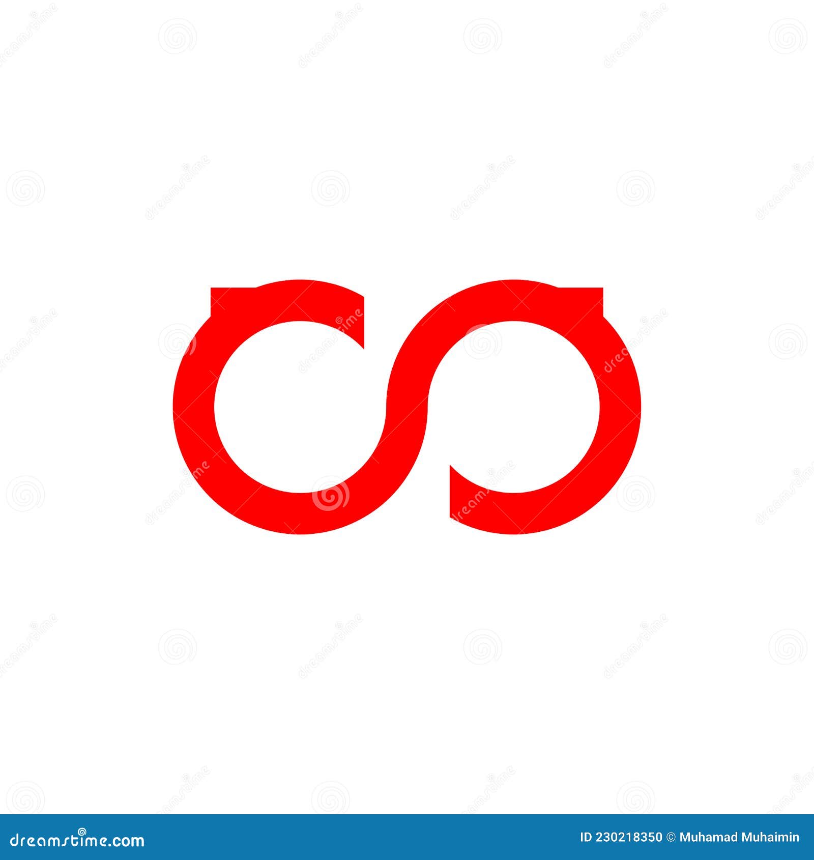 Red Inverted Letter S Technology Concept Logo Icon Stock Vector ...