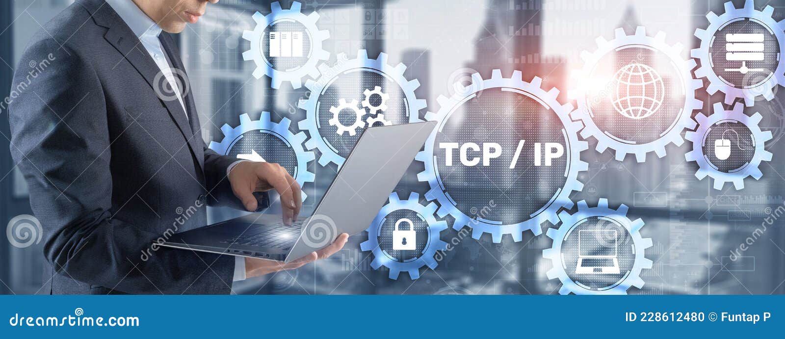 Red Ip Tcp. Protocolo De Control De Transmisión 2021 Foto de archivo ...