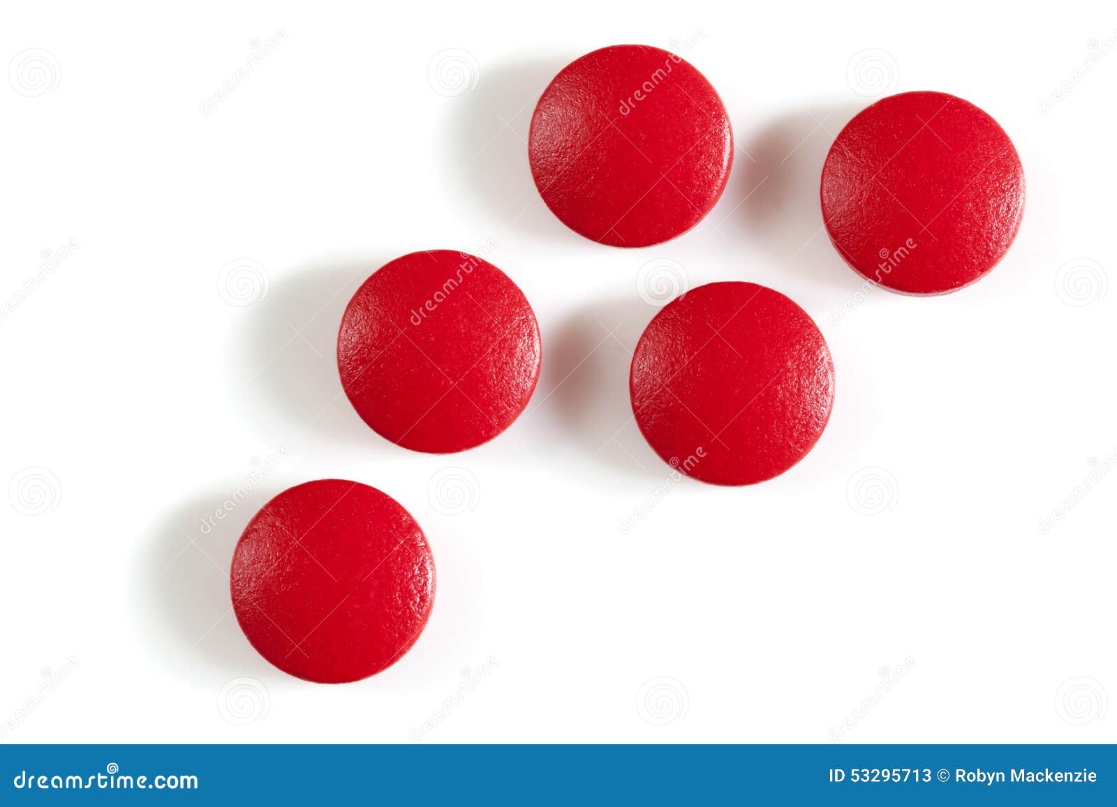 Red Iron Supplement Pills Isolated Stock Image - Image of health ...
