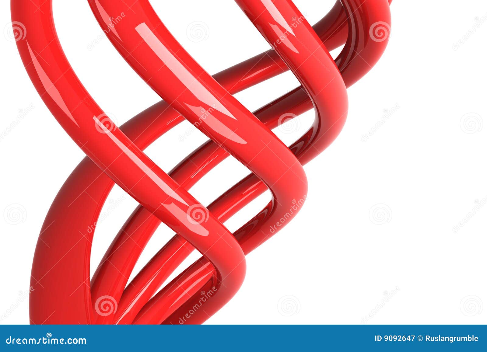Red isolated cables stock illustration. Illustration of abstract - 9092647