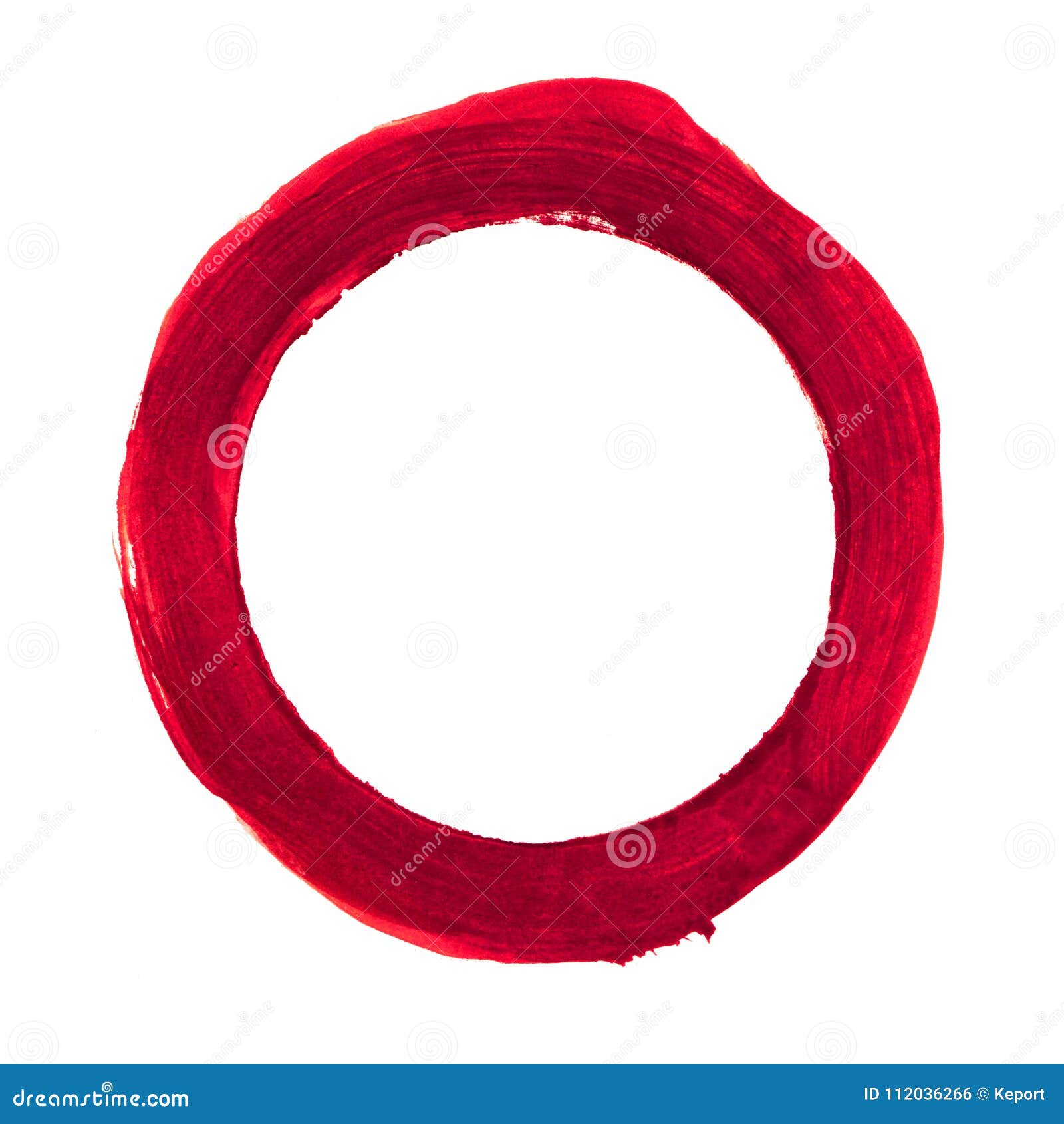 Untidy red painted circle stock illustration. Illustration of abstract ...