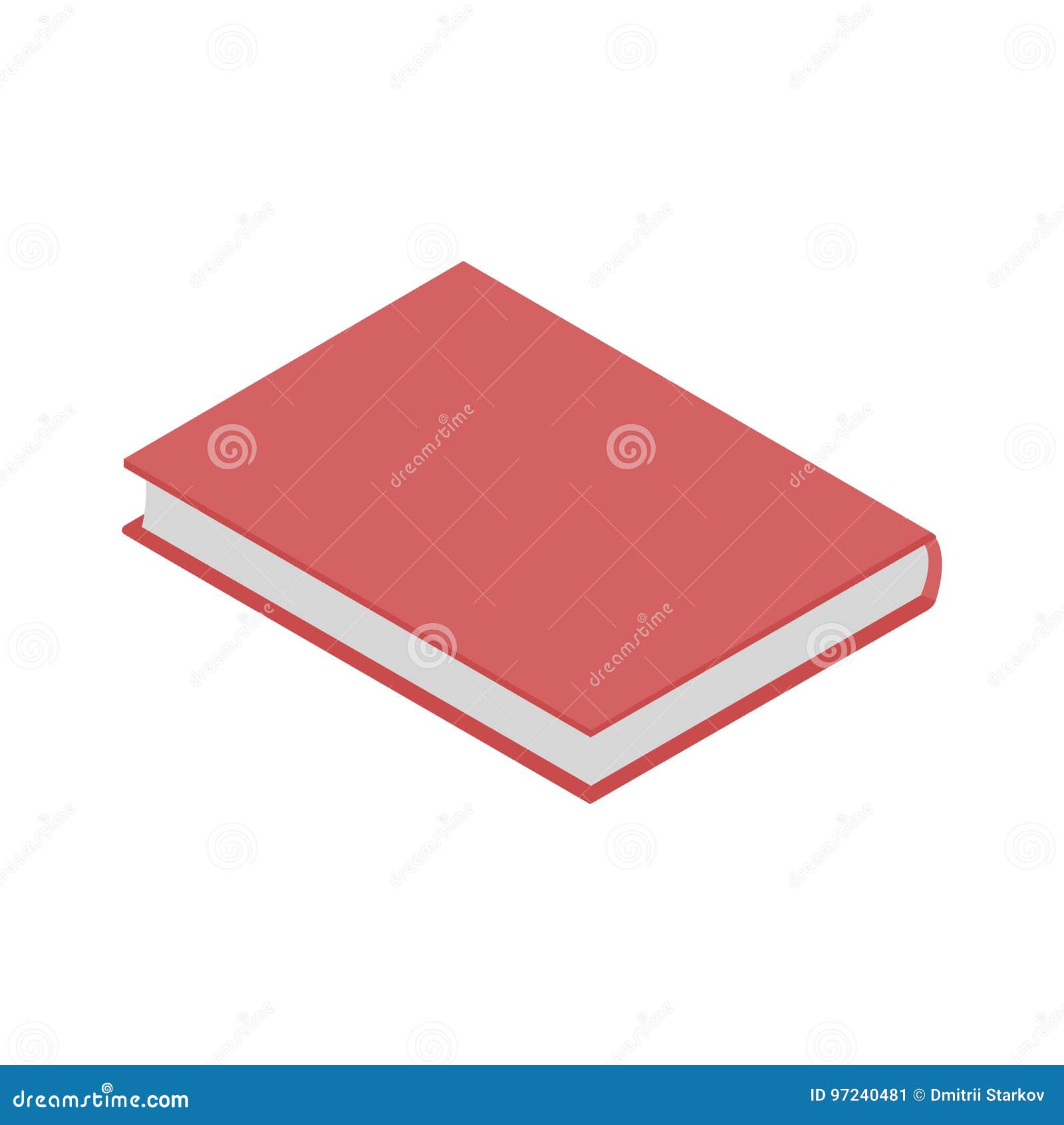 Red isometric book stock vector. Illustration of design - 97240481
