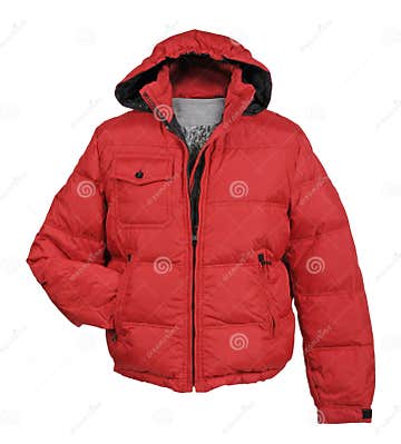 Red jacket stock image. Image of cloth, hood, clothing - 28144693