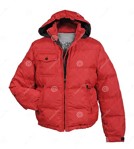 Red jacket stock image. Image of cloth, hood, clothing - 28144693