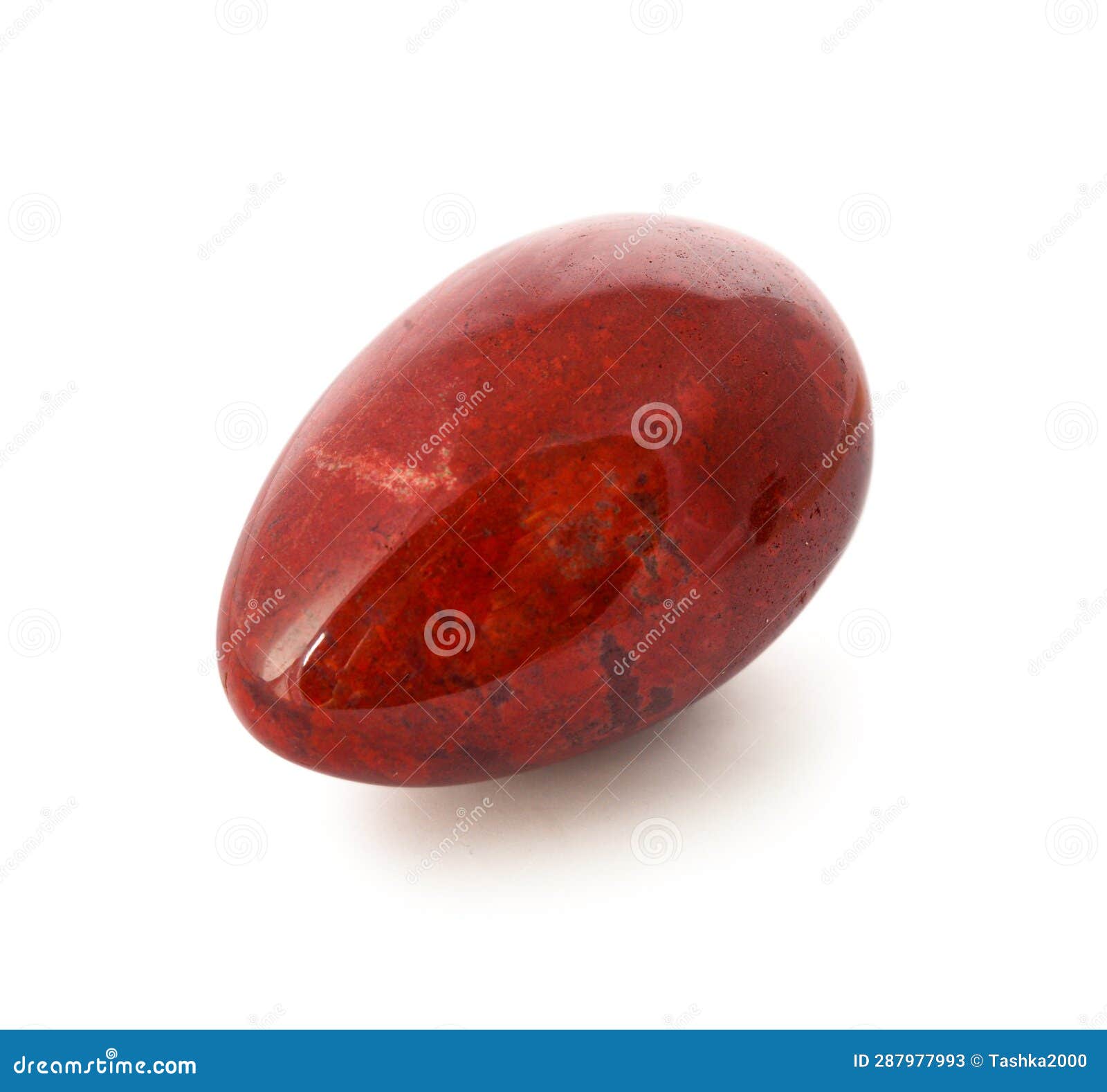 Red Jasper Stone in Shape of Egg Stock Image - Image of birthstone ...