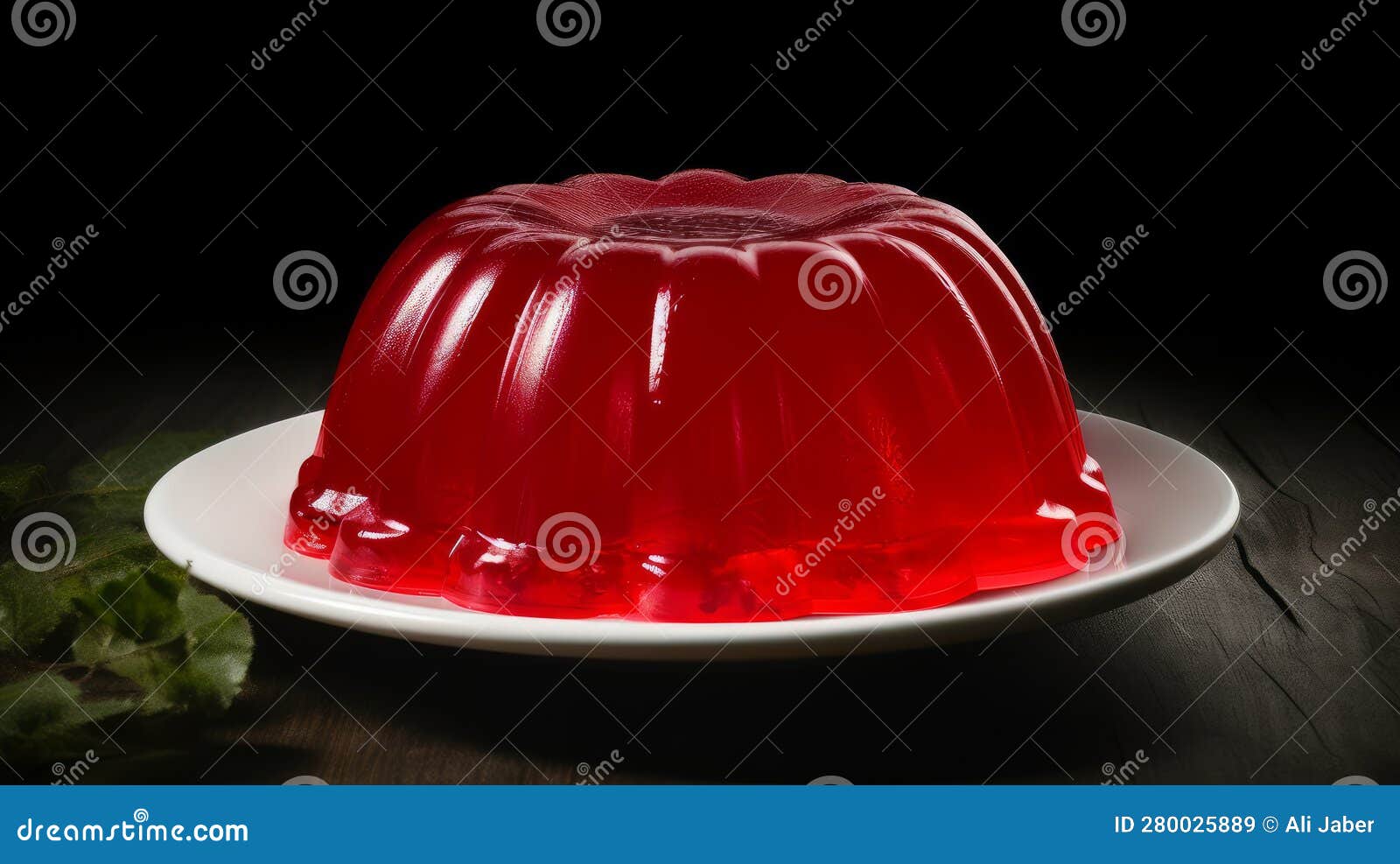 Red Jell-O Ai, Ai Generative, Illustration Stock Illustration ...