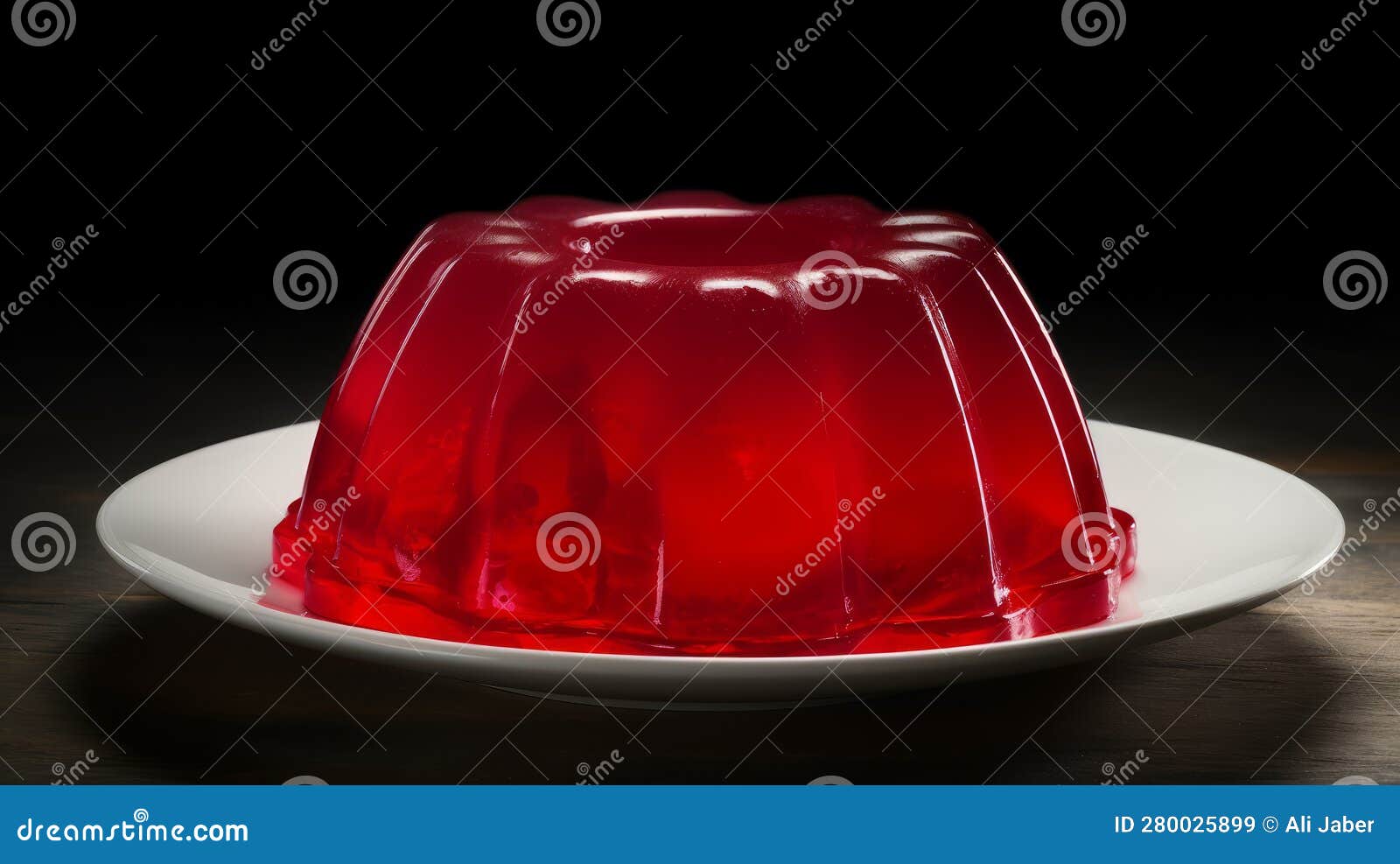 Red Jell-O Ai, Ai Generative, Illustration Stock Illustration ...