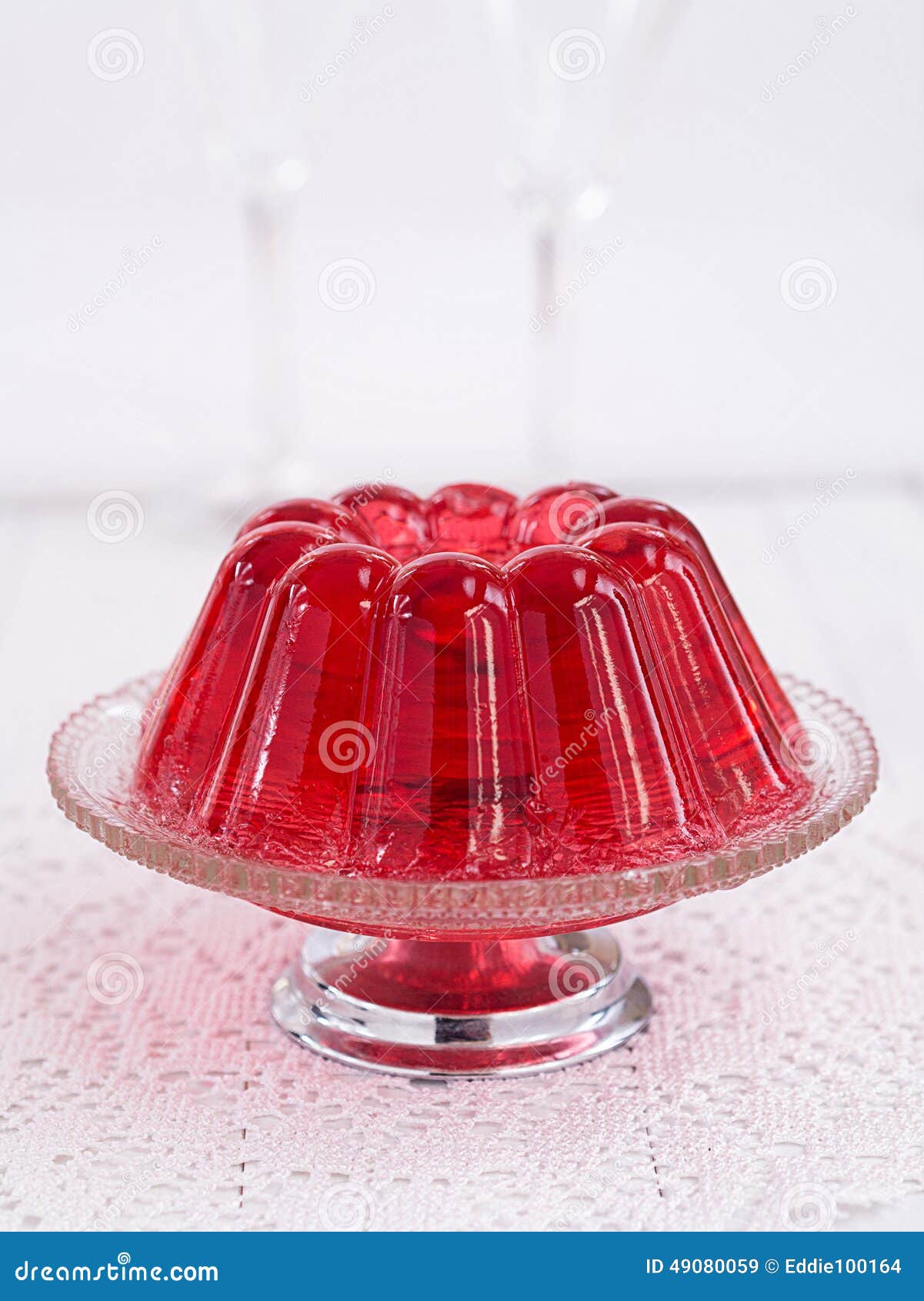 Red jello stock image. Image of blancmange, shaking, pigments - 49080059