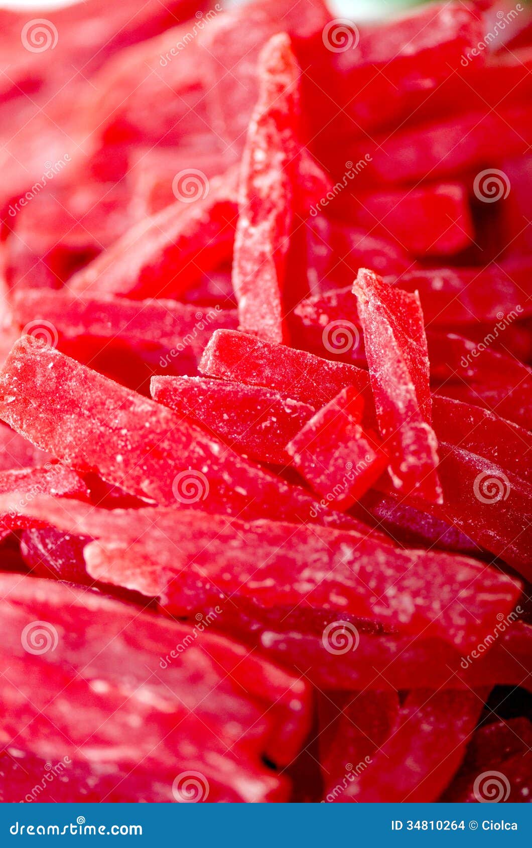Red jelly pieces stock photo. Image of pile, sweets, jelly - 34810264